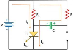 Class C Commutation of Thyristor - Circuit, Working, and Waveform - Electronics Coach